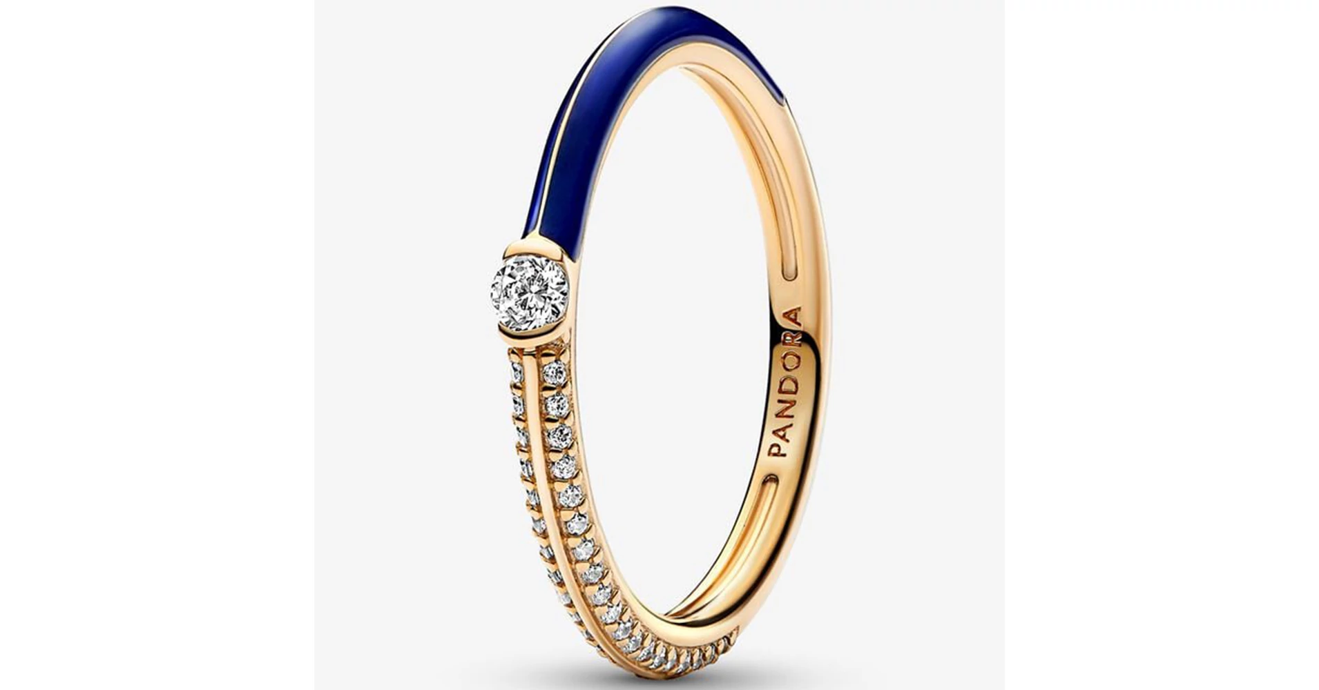 Pandora Me pavé & kék gyűrű - 162528C01-48 - Pandora gyűrűk