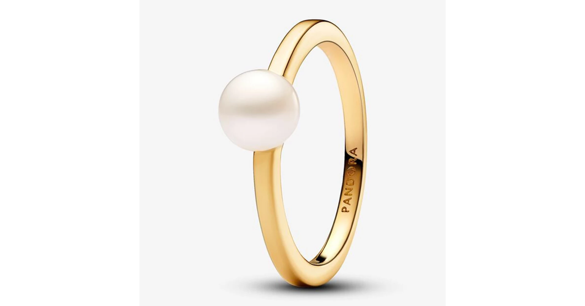 Pandora dupla édesvízi gyöngyös sárga arany gyűrű - 163157C01-48 ...