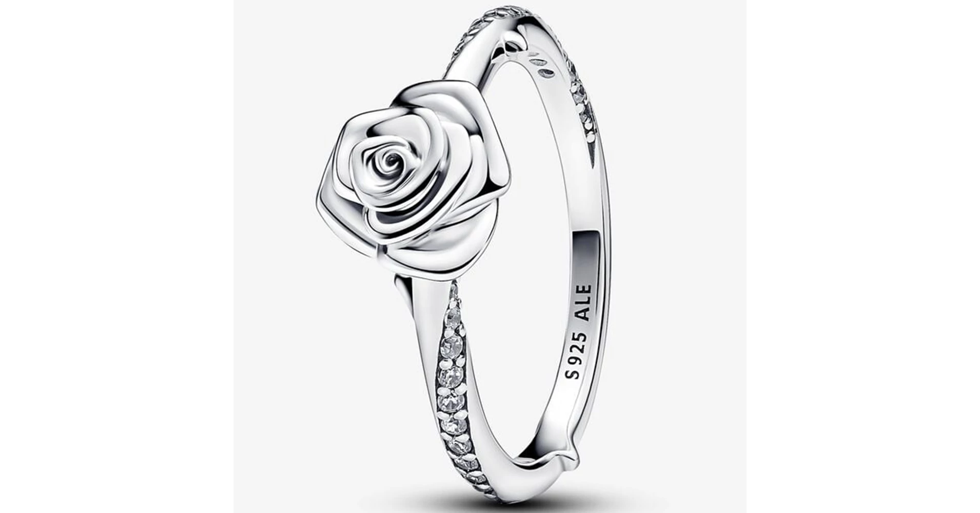 Pandora virágzó rózsa gyűrű - 193215C01-48 - Pandora gyűrűk