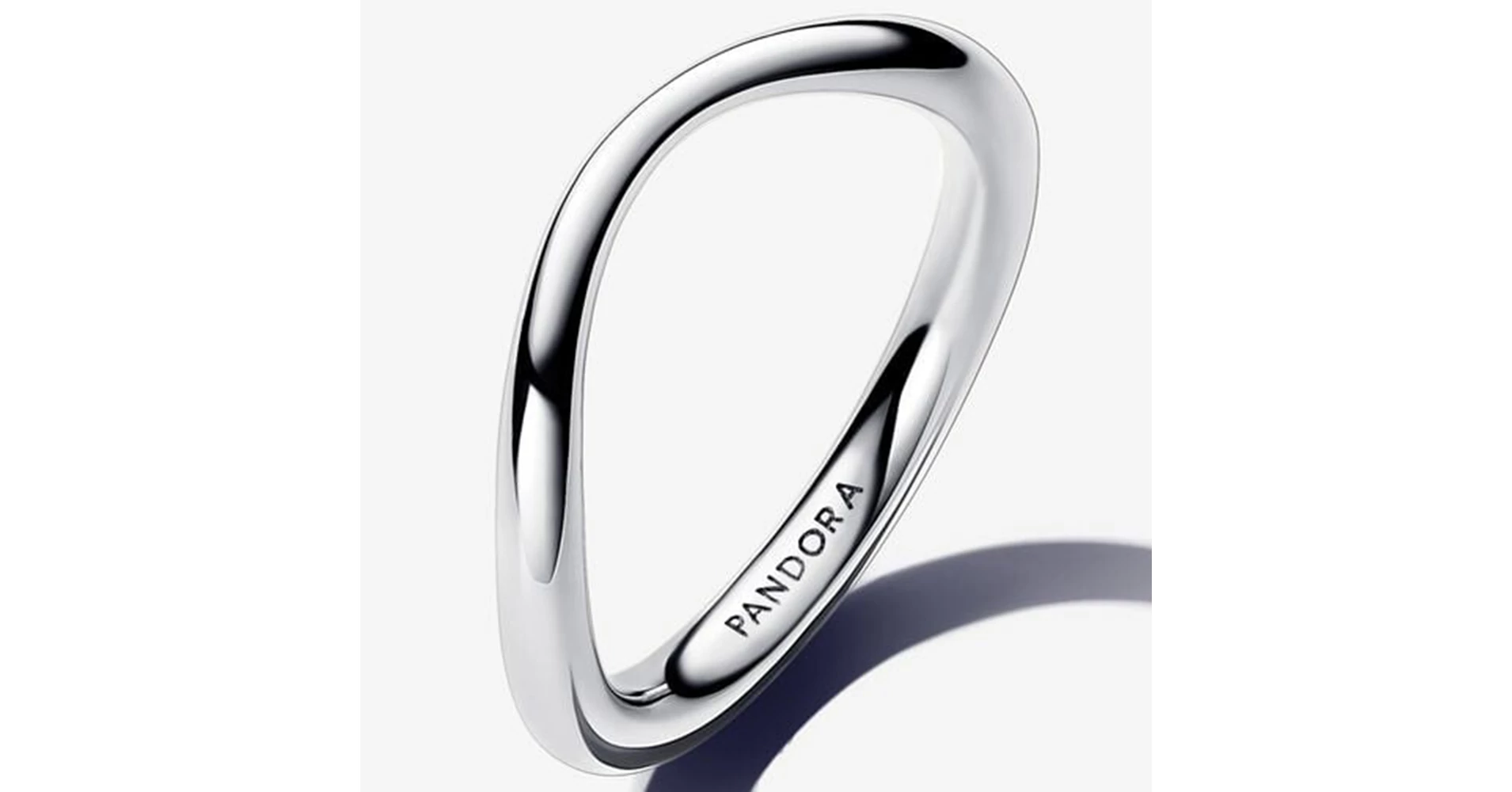 Pandora organikus formájú ezüst gyűrű - 193314C00-48 - Pandora gyűrűk