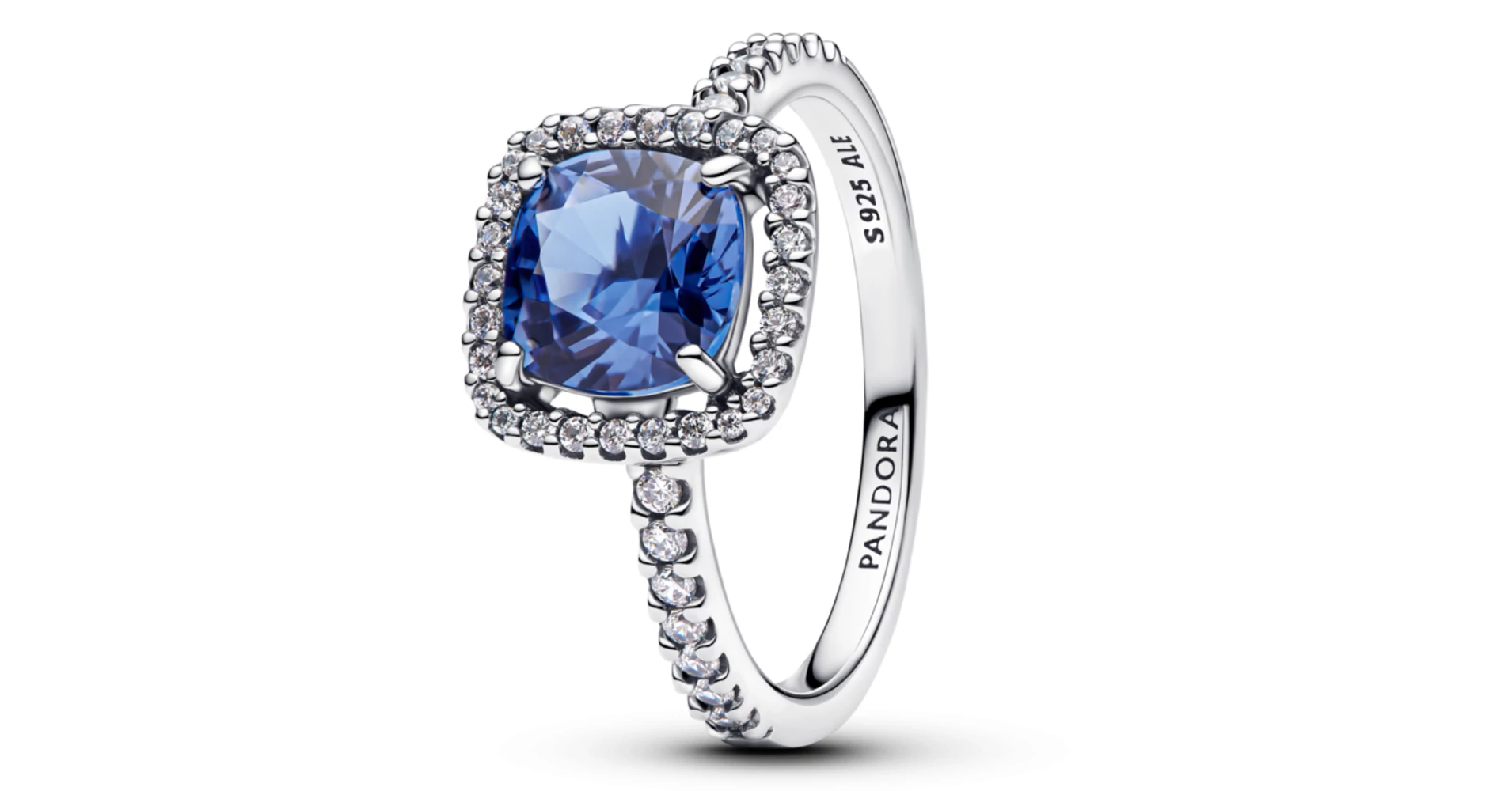 Pandora Szikrázó kék cirkónia gyűrű - 193550C01-48 - Pandora gyűrűk