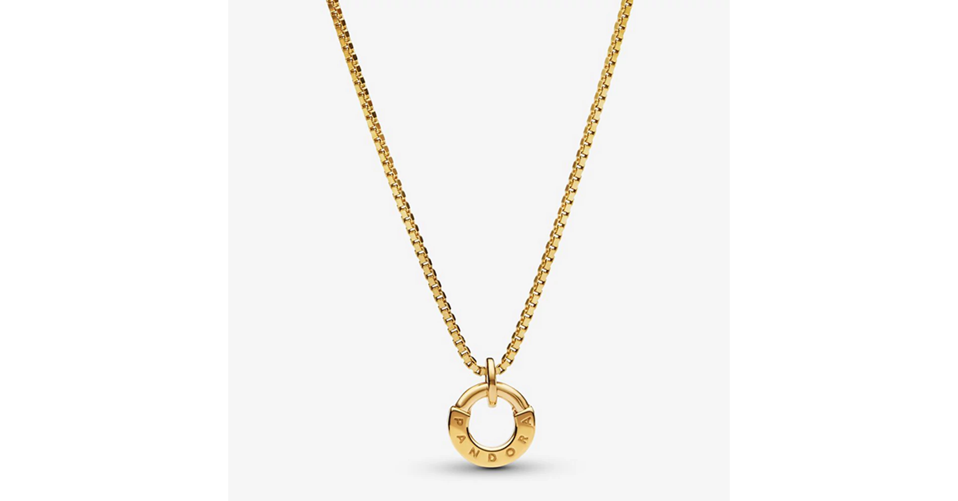 Pandora Signature I-D 14k arany nyaklánc - 352229C00-45 - Pandora ...