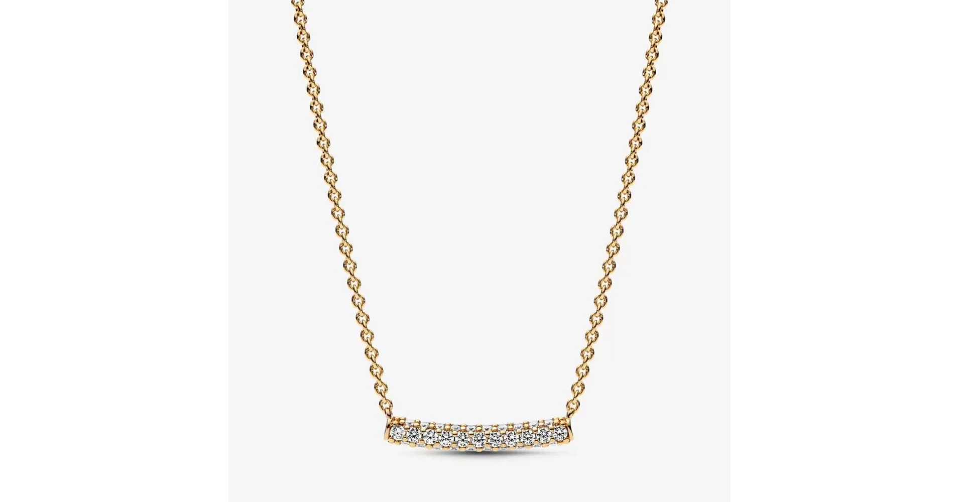 Pandora arany pavé egysoros nyaklánc - 362635C01-45 - Pandora nyakláncok