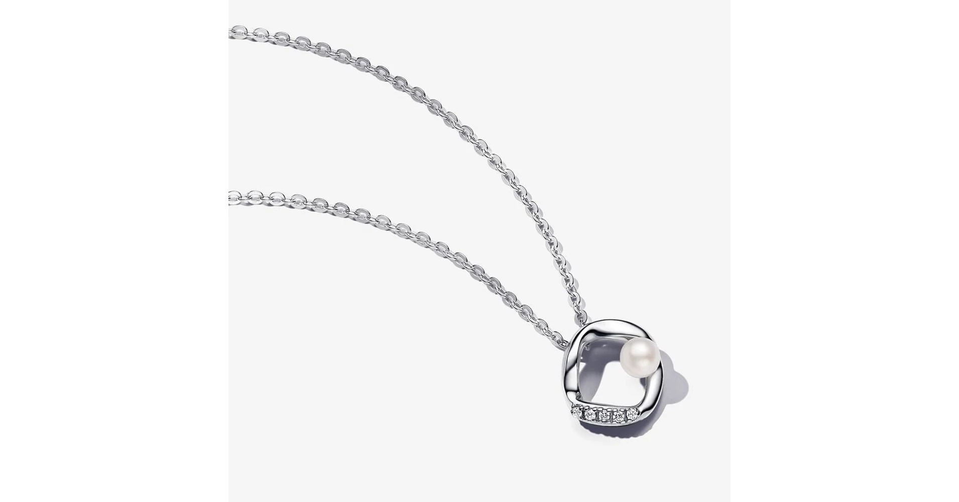 Pandora organikus formájú pavé kör és kezelt édesvízi tenyésztett ...