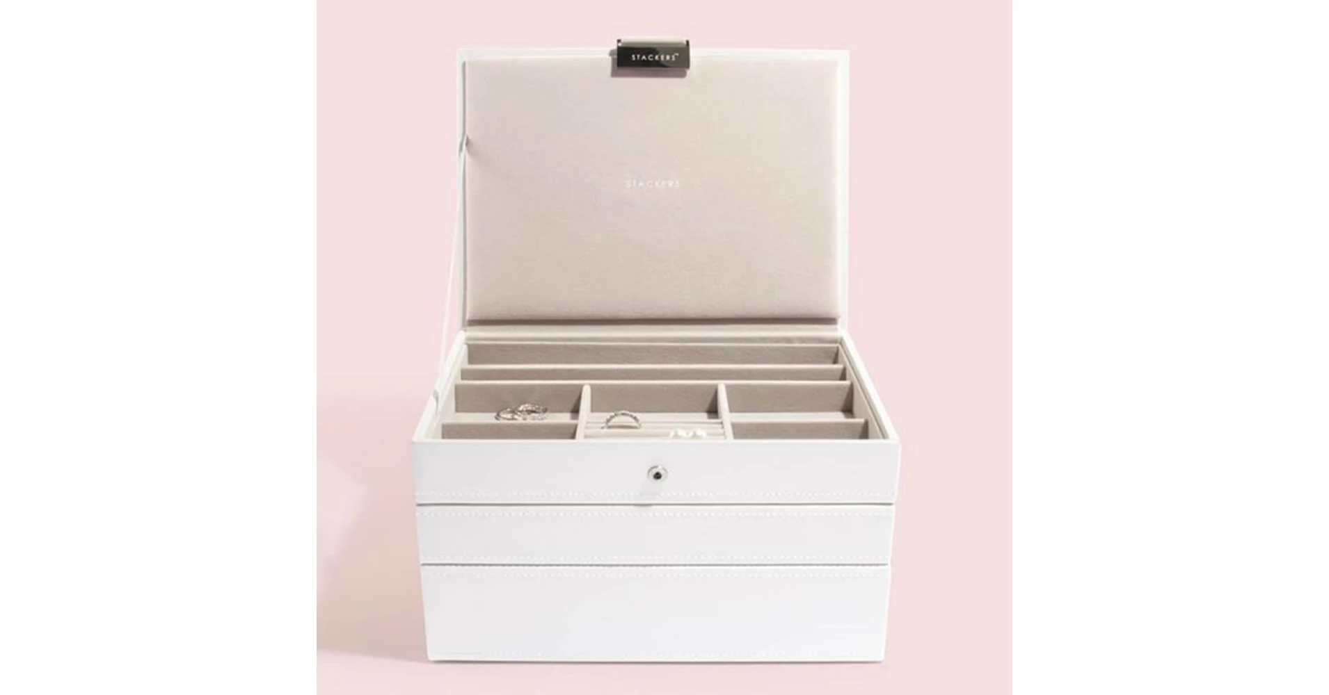 Stackers fehér színű classic ékszerdoboz szett - 70796 - Stackers ékszertartó dobozok