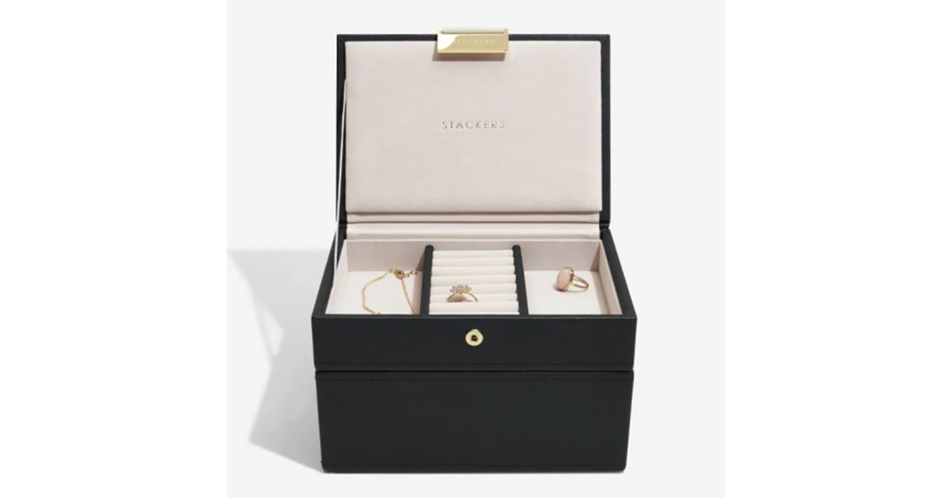 Stackers fekete színű mini ékszerdoboz szett - 75469 - Stackers ékszertartó dobozok