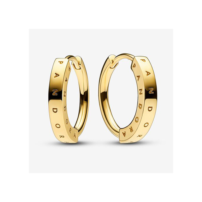Pandora Signature I-D 14k arany fülbevaló - 252228C00 - Pandora fülbevalók