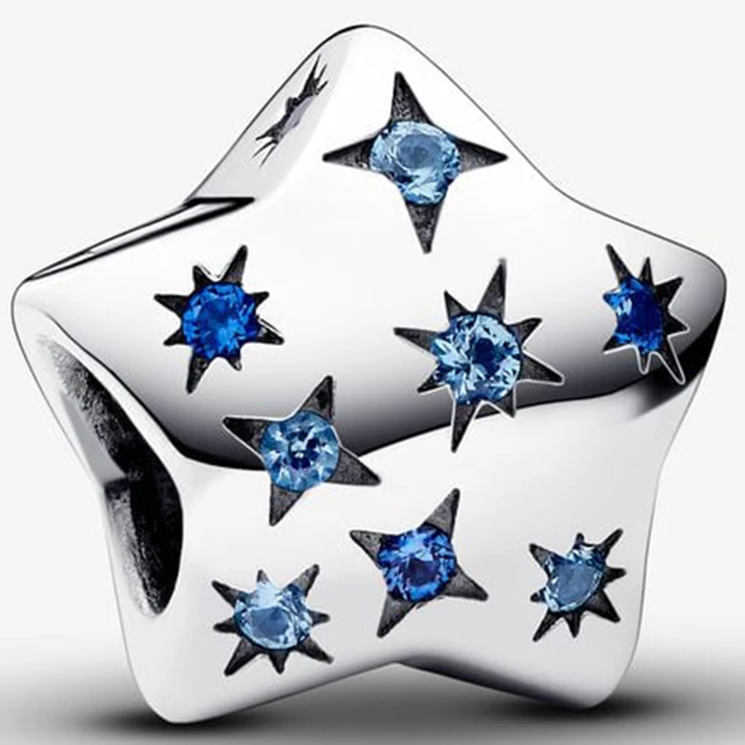 Pandora kék köves csillag charm - 792974C01 - Pandora charmok