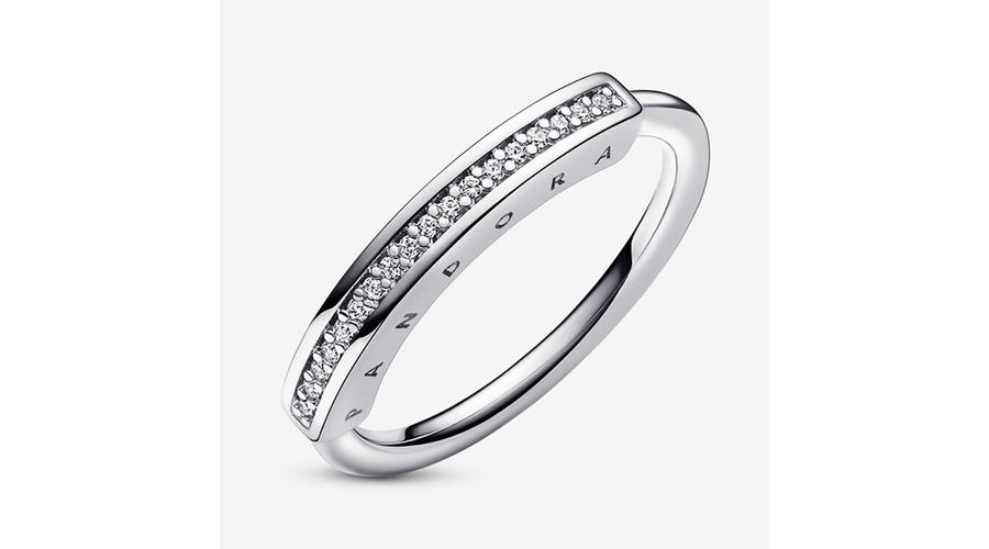 Pandora ezüst Signature I-D gyűrű - 192283C01-48 - Pandora gyűrűk