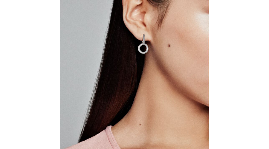 Pandora szikrázó dupla karika fülbevaló - 299052C01 - Pandora fülbevalók