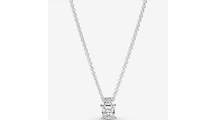 Pandora szikrázó kerek és szögletes medálos nyaklánc - 390048C01-45 ...