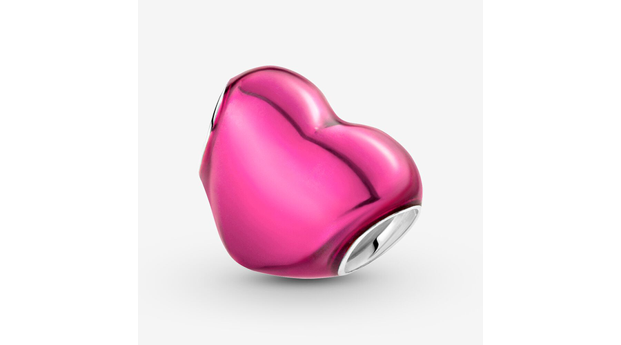 Pandora fémes rózsaszín szív charm - 799291C03 - Pandora charmok