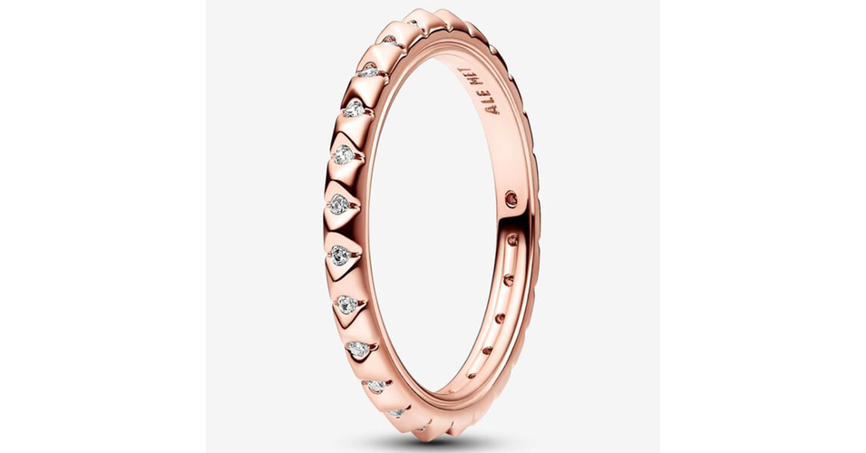 Pandora ME rozé piramisok gyűrű - 182800C01-48 - Pandora gyűrűk