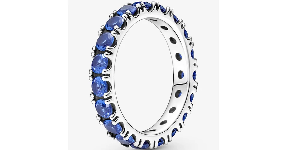 Pandora kék örök szikrázó sor gyűrű - 190050C02-50 - Pandora gyűrűk