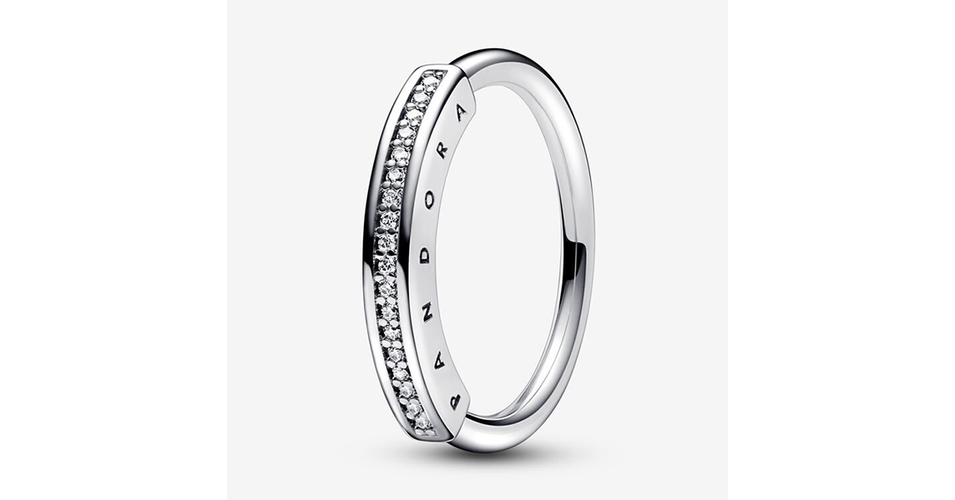 Pandora ezüst Signature I-D gyűrű - 192283C01-48 - Pandora gyűrűk