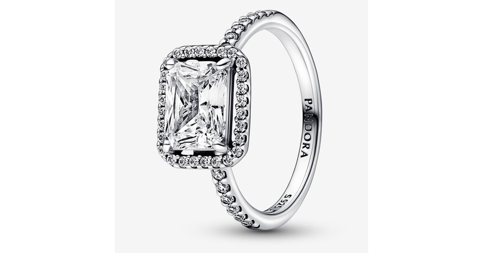 Pandora csillogó téglalap gyűrű - 192391C01-48 - Pandora gyűrűk