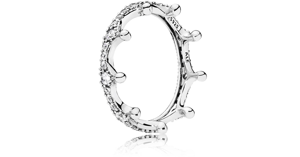 Pandora bűbájos korona gyűrű - 197087CZ - Pandora gyűrűk