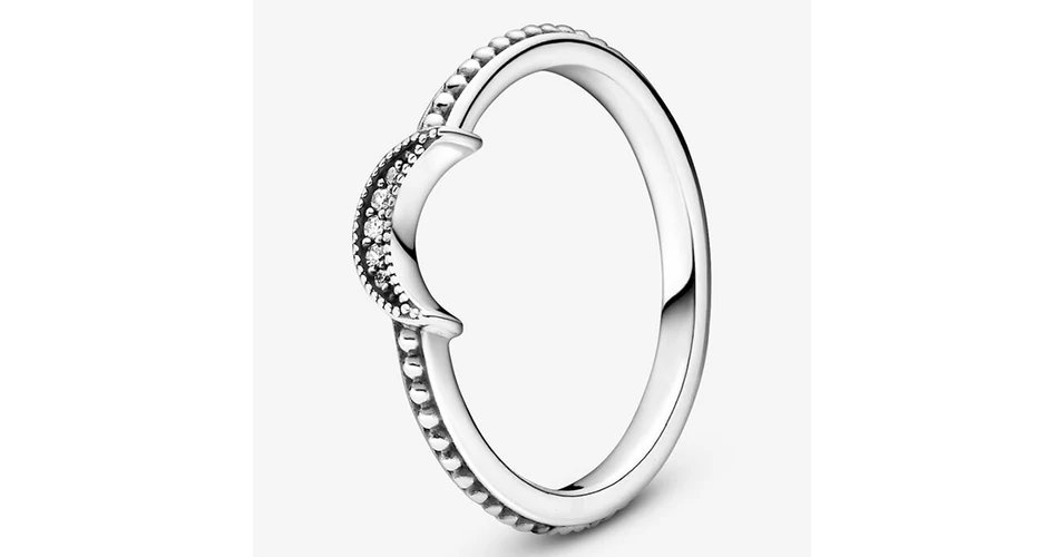 Pandora félhold gyöngyös gyűrű - 199156C01-48 - Pandora gyűrűk