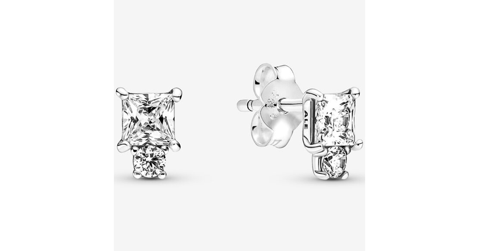 Pandora szikrázó kerek és szögletes fülbevaló - 290036C01 - Pandora ...