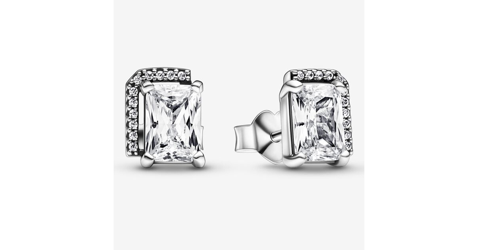 Pandora csillogó téglalap fülbevaló - 292380C01 - Pandora fülbevalók