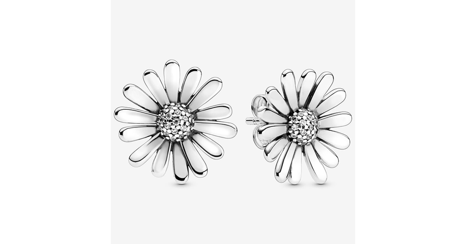 Pandora Pavé százszorszép fülbevaló - 298812C01 - Pandora fülbevalók