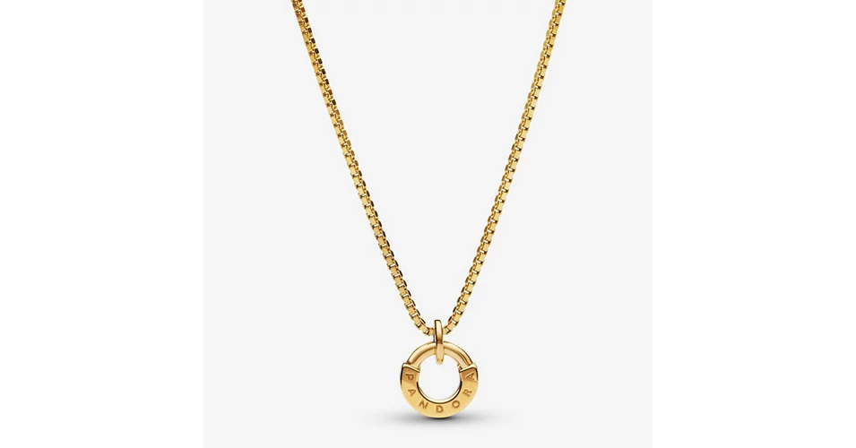 Pandora Signature I-D 14k arany nyaklánc - 352229C00-45 - Pandora ...