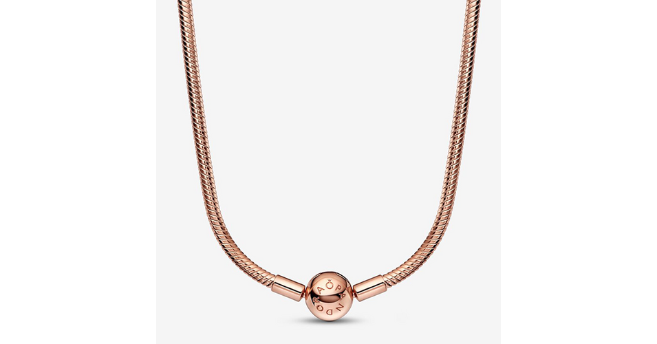 Pandora rozé arany Moments nyaklánc - 382234C00-40 - Pandora nyakláncok