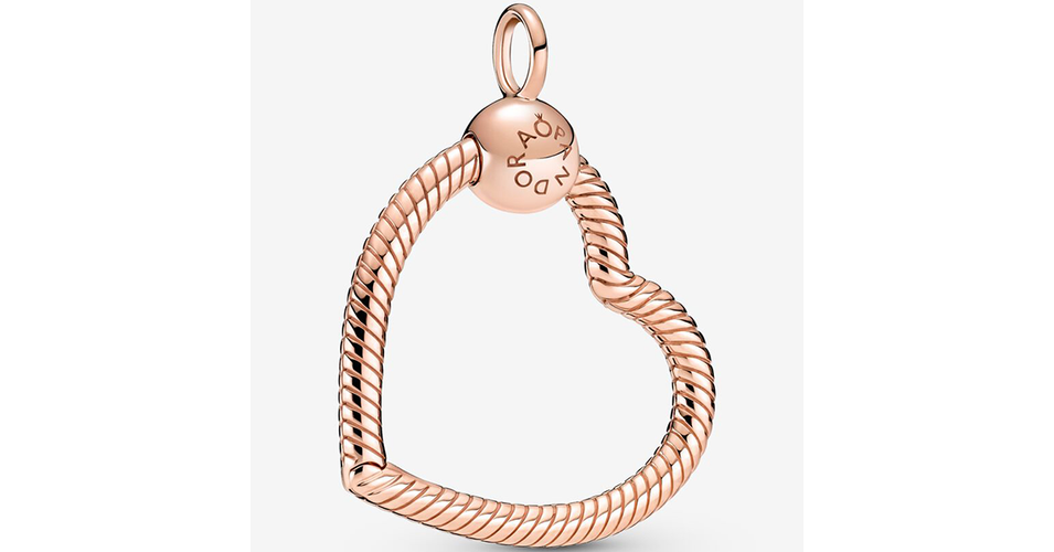 Pandora Moments szív charmhordozó medál - 389384C00 - Pandora medálok