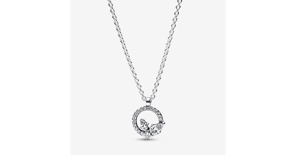 Pandora szikrázó herbárium karika & csokor nyaklánc - 392620C01-45 ...