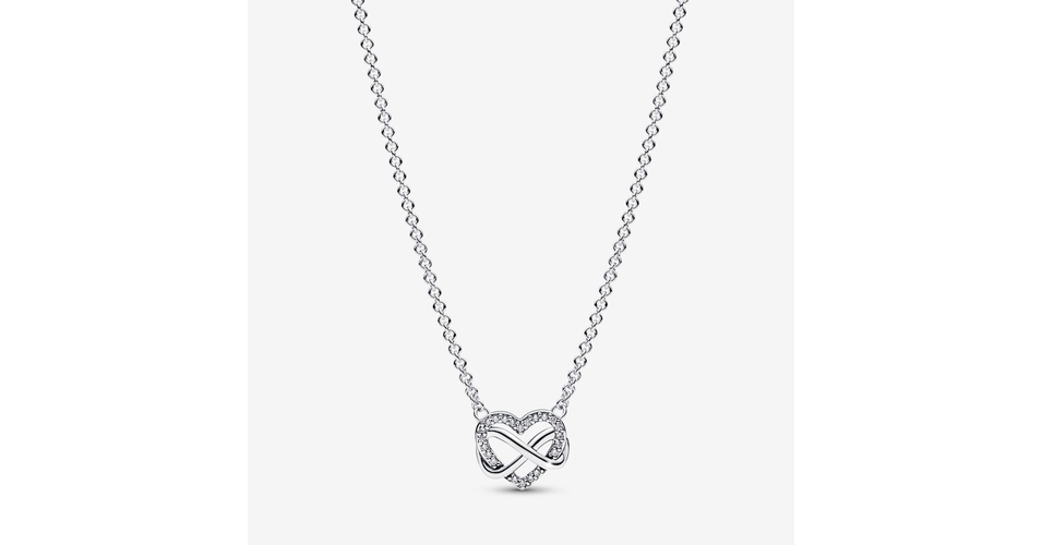 Pandora szikrázó végtelen & szív nyaklánc - 392666C01-50 - Pandora ...