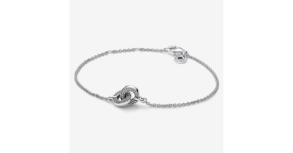Pandora Signature összefonódó ezüst karlánc - 592742C01-18 - Pandora ...