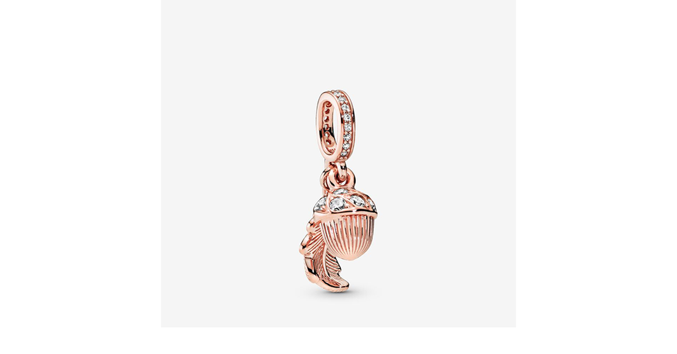 Pandora makk és levél függő charm - 788248CZ - Pandora függők