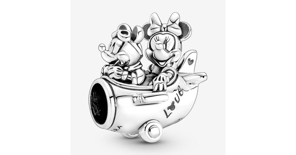 Pandora Disney Mickey egér és Minnie egér repülő charm - 790108C00 ...