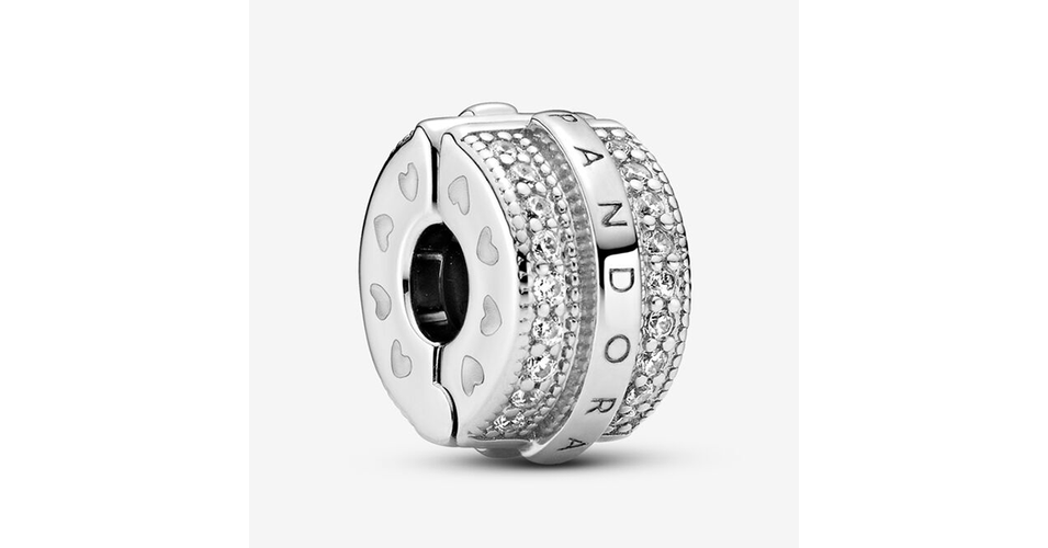 Pandora ezüst szikrázó pavé vonalak klip - 799042C01 - Pandora charmok